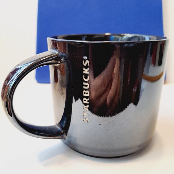 Starbucks | Dining | Starbucks 23 Gunmetal Gray Iridescent Metallic ...